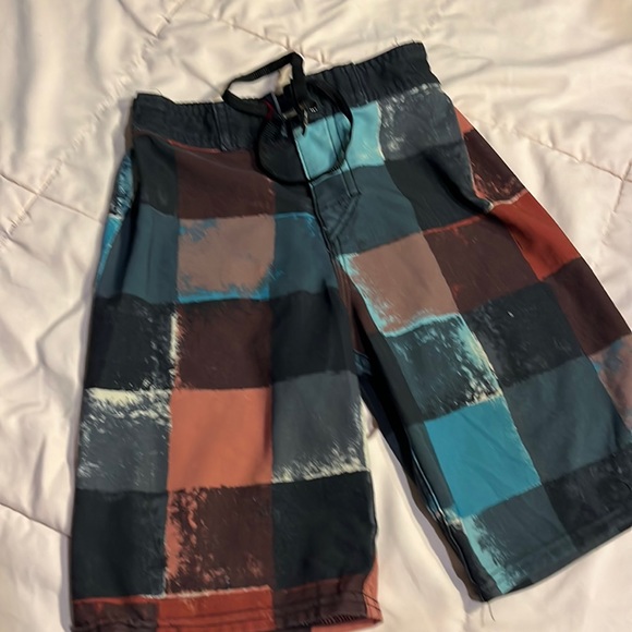 Quiksilver | Swim | Quicksilver Swim Trunks Velcro And Tie Laces In ...